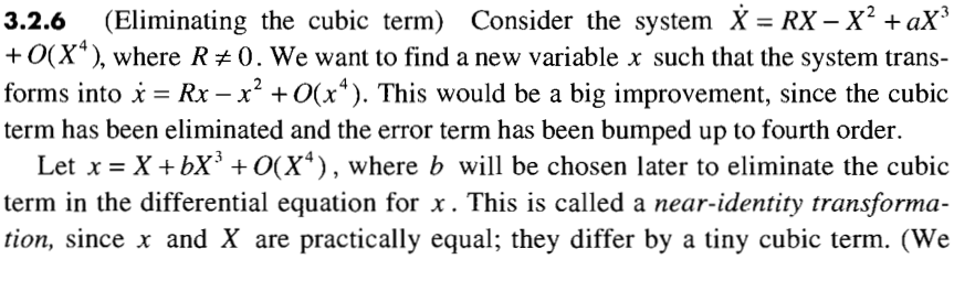 Solved 3.2.6 (Eliminating the cubic term) Consider the | Chegg.com