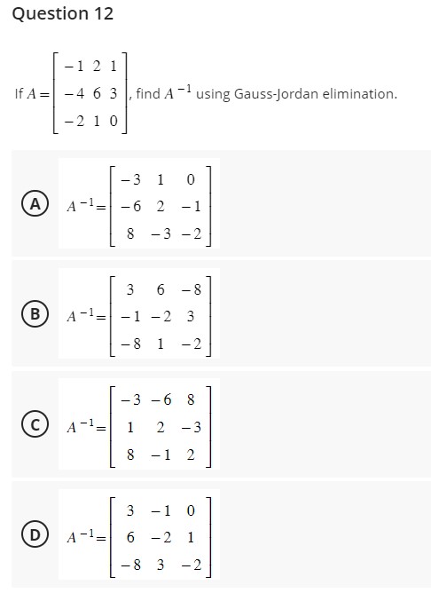 Solved If ﻿A equals open square brackets table row cell | Chegg.com