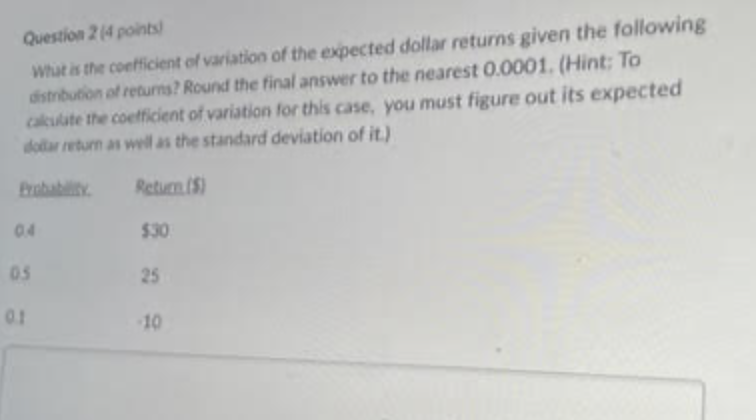 Solved Question 2 (4 points) What ar the corfficient of | Chegg.com