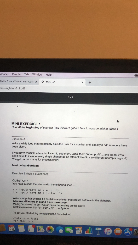 Solved kmarks People Tab Window Help Mail - Chien-Yuan Chen | Chegg.com
