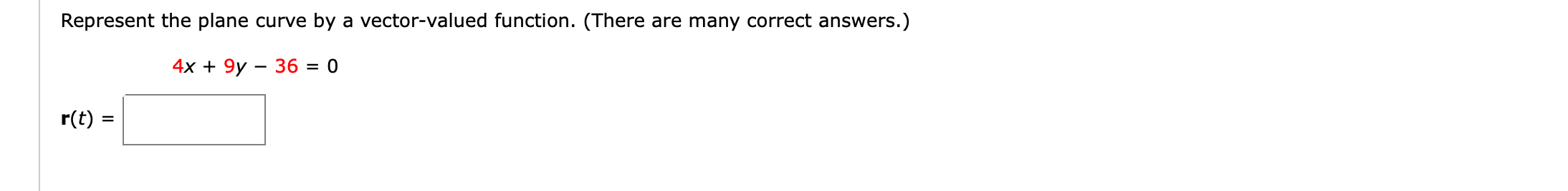 Solved Represent the plane curve by a vector-valued | Chegg.com