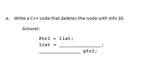 Solved Assume that the node of a linked list is in the usual | Chegg.com