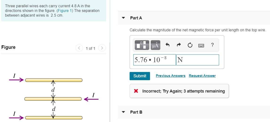 Solved C). Calculate the magnitude of the net magnetic force | Chegg.com