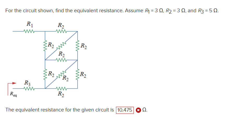Solved For the circuit shown, find the equivalent | Chegg.com