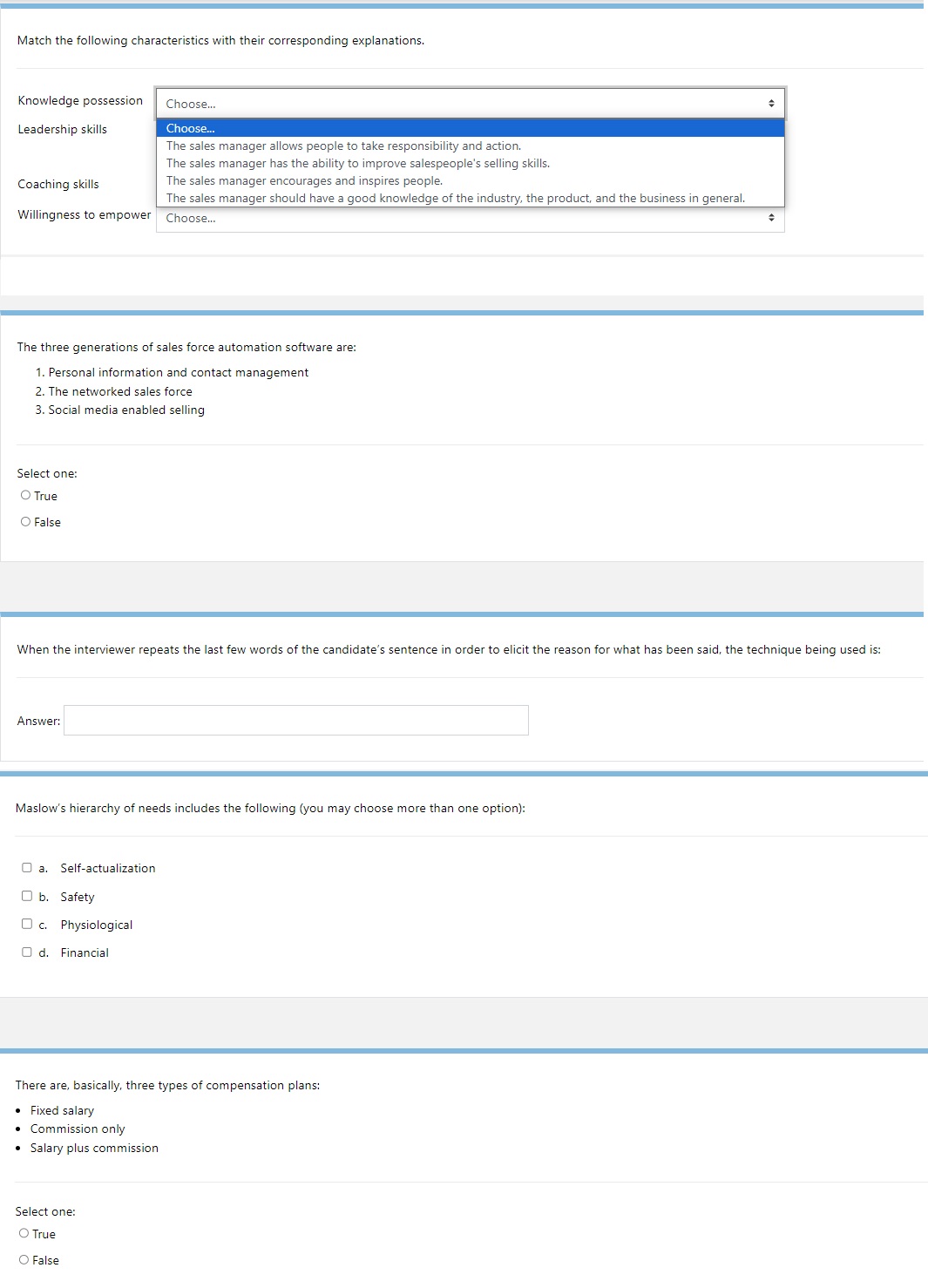 Solved Match the following characteristics with their | Chegg.com