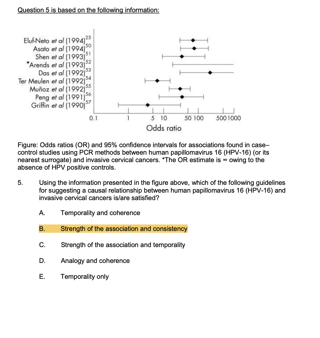 Solved Question 5 is based on the following information: | Chegg.com