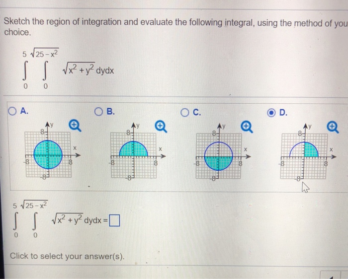 Solved Sketch the region of integration and evaluate the | Chegg.com