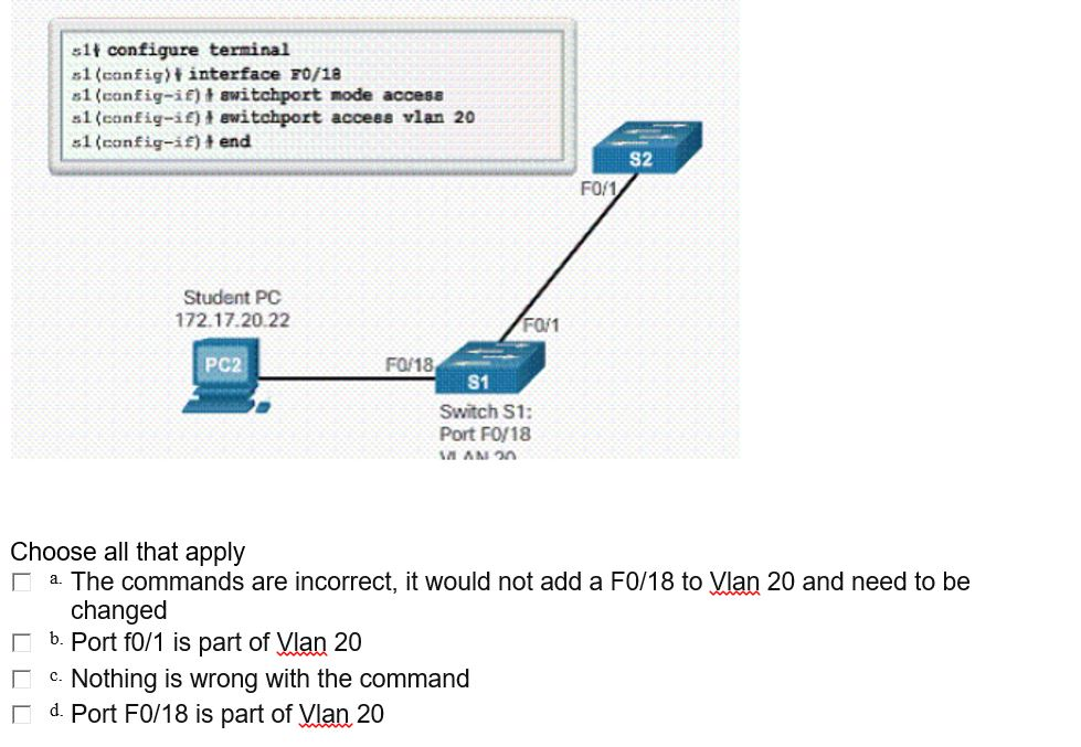 Verifying Vlan Information . | Display ylan a | Chegg.com