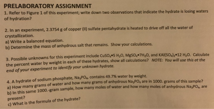 PRELABORATORY ASSIGNMENT 1. Refer to Figure 1 of this | Chegg.com
