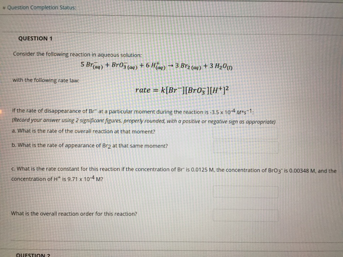 Solved Question Completion Status: QUESTION 1 Consider the | Chegg.com