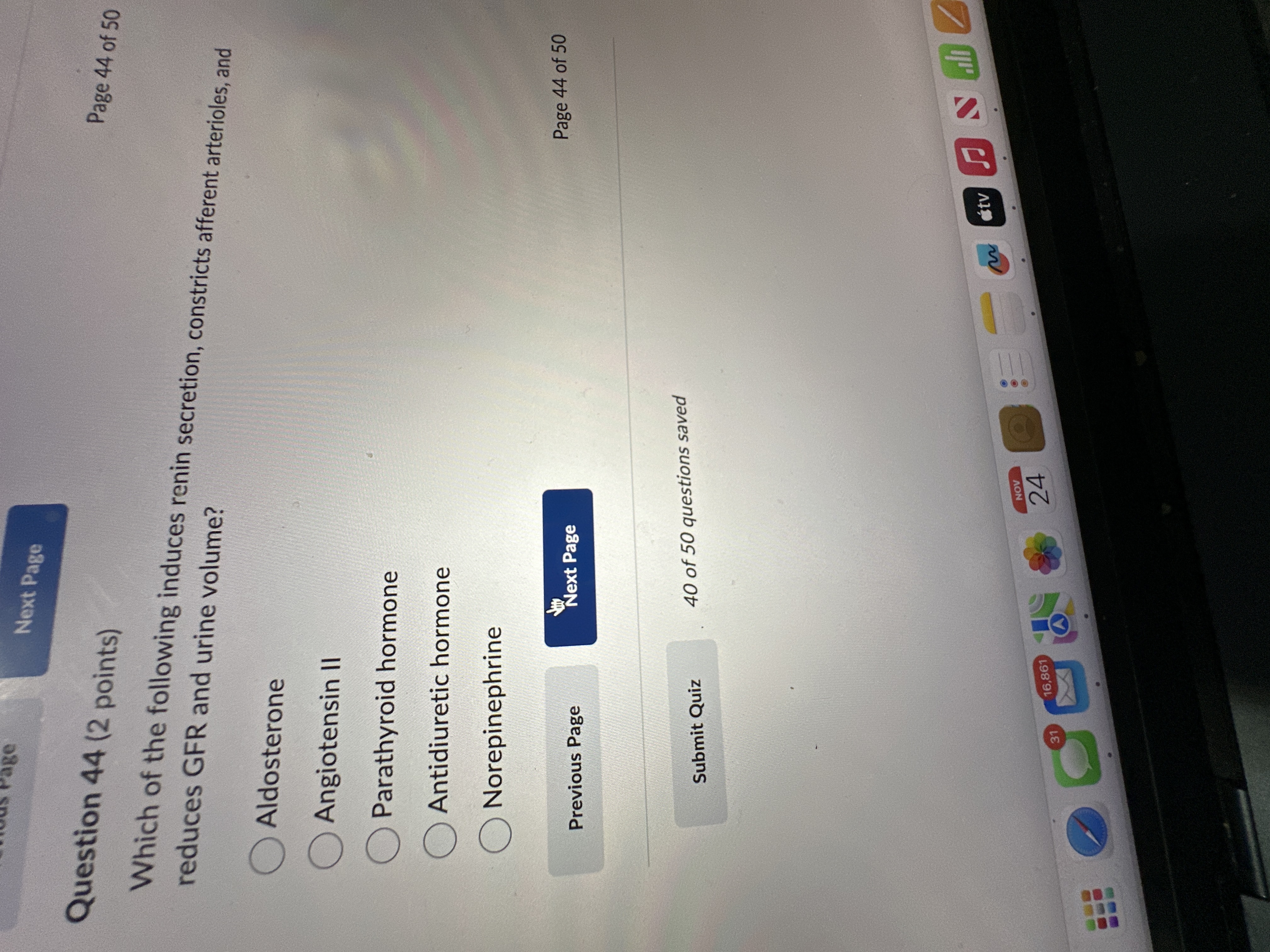 Solved Question 44 (2 ﻿points)Which of the following induces | Chegg.com