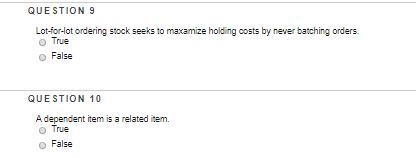 Solved QUE STION 3 DRP stands for o A. Demand Requirements | Chegg.com