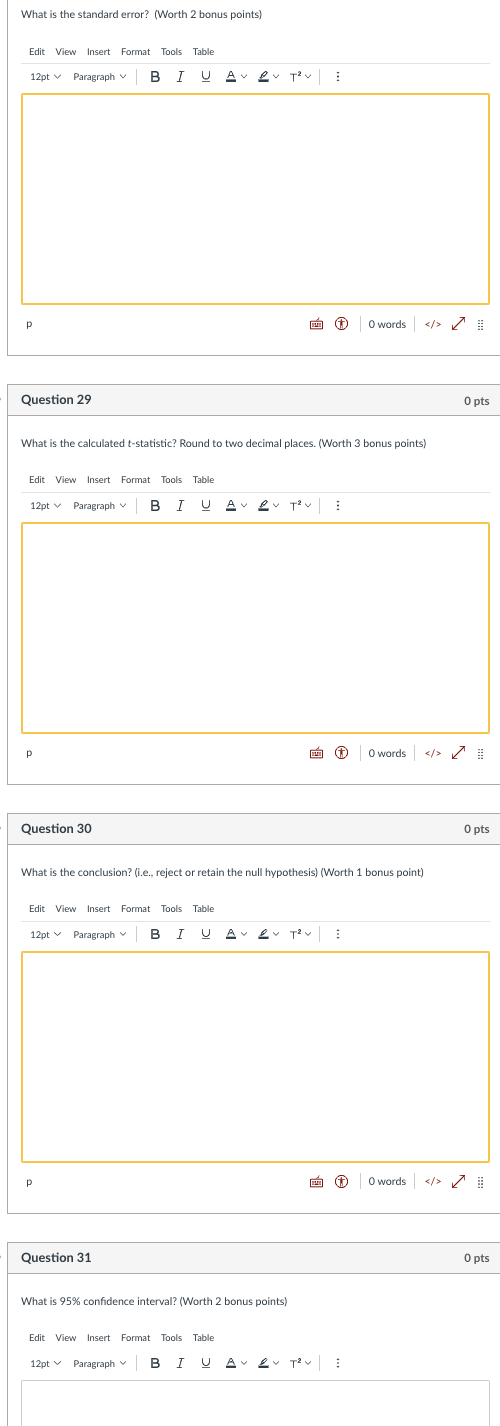 For the following bonus point questions, use the | Chegg.com