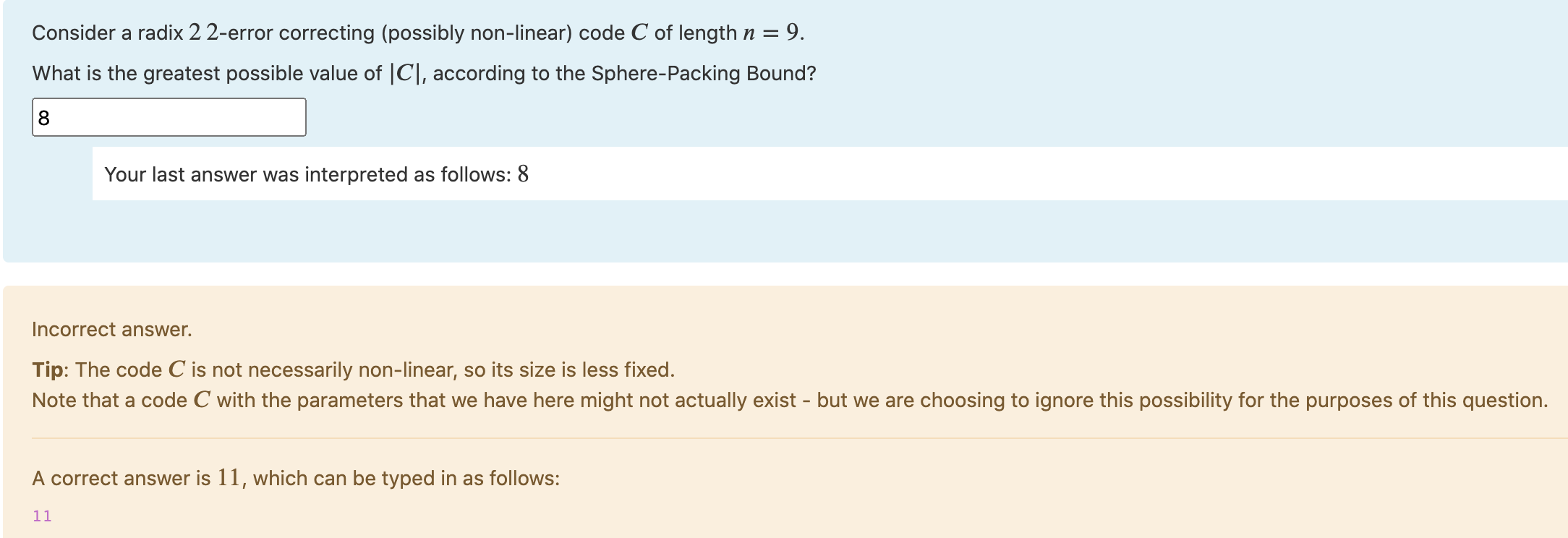 Consider a radix 2 2-error correcting (possibly | Chegg.com