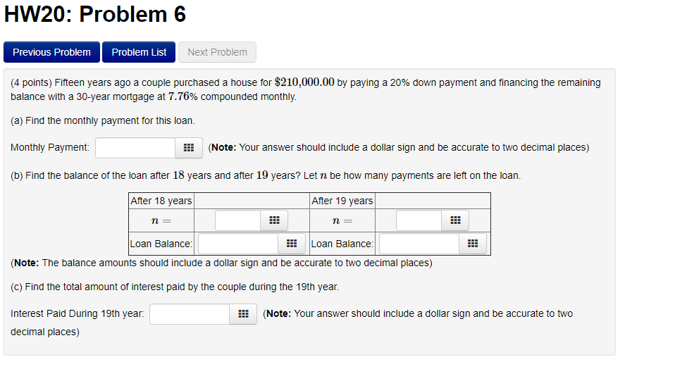 Solved HW20: Problem 6 Previous Problem Problem List Next | Chegg.com