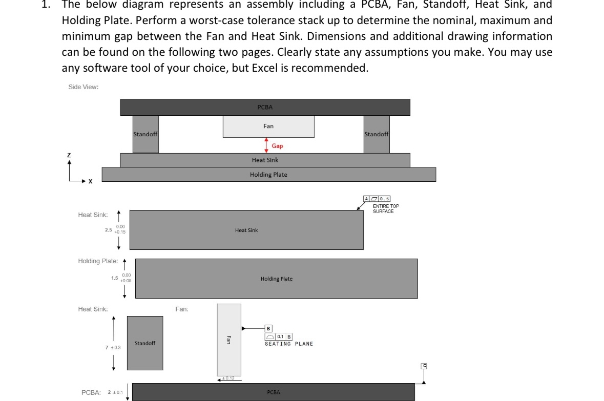 Solved 1. The below diagram represents an assembly including | Chegg.com
