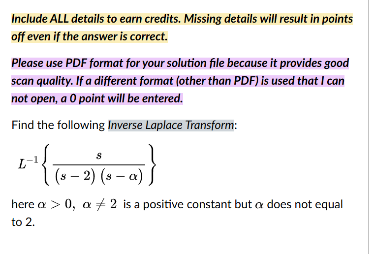 Solved Include ALL details to ﻿earn credits. Missing details | Chegg.com