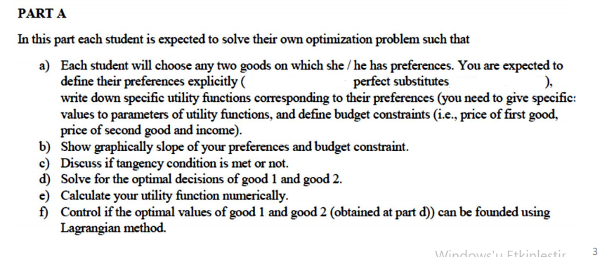 Solved PART A In this part each student is expected to solve | Chegg.com