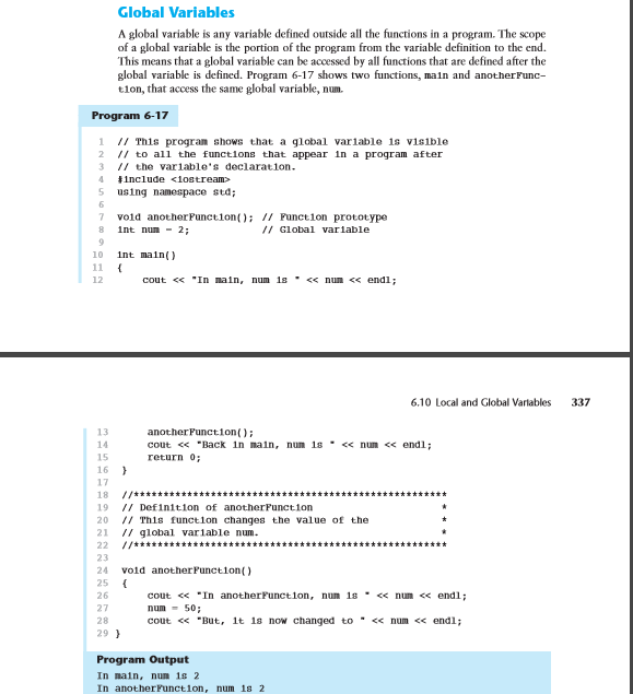 Solved 3. Refer to the example program given on pages 336 – | Chegg.com