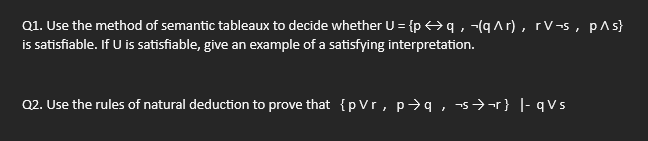 Solved (Logic Questions) ﻿ Please draw out and explain | Chegg.com