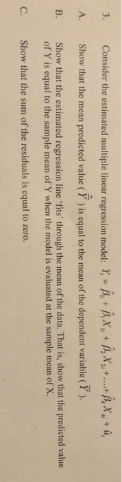 Solved Consider the estimated multiple linear regression | Chegg.com