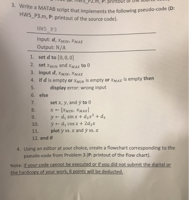Solved TP2.m, P: printout of the 5O 3. Write a MATAB sc ript | Chegg.com