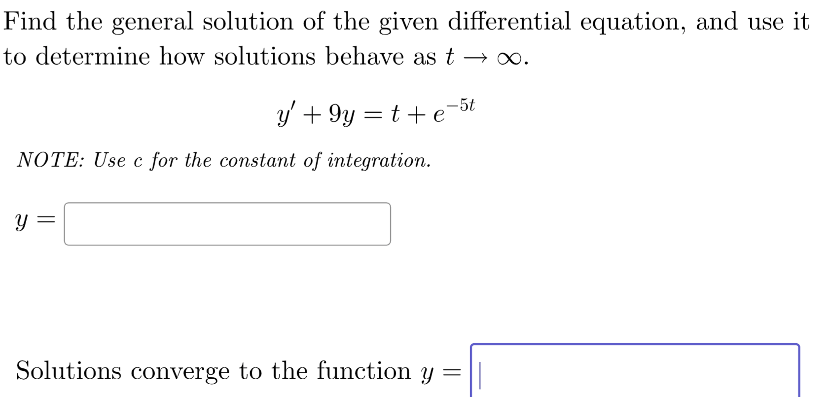 Solved Find the general solution of the given differential | Chegg.com