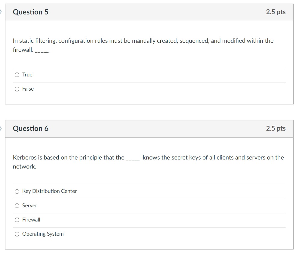 Solved Kerberos is based on the principle that theknows the | Chegg.com