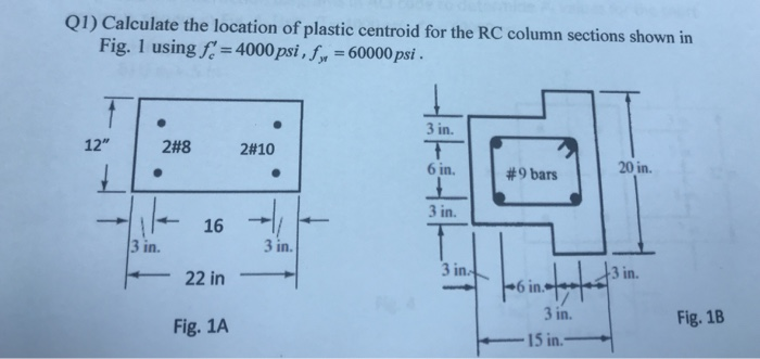 Solved Q1) Calculate the location of plastic centroid for | Chegg.com