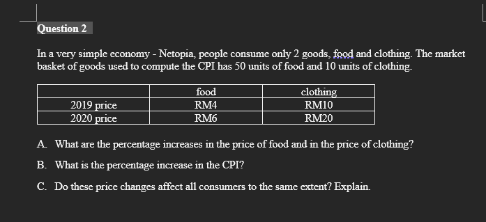 Solved Question 2 In a very simple economy - Netopia, people | Chegg.com
