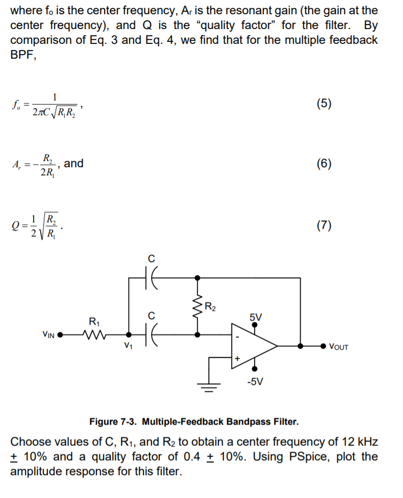 Solved 3. The filter shown in figure 7-3 is called a | Chegg.com