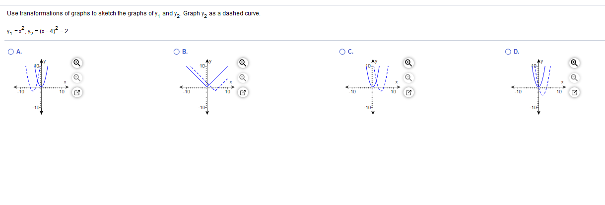 Solved Use transformations of graphs to sketch the graphs of | Chegg.com