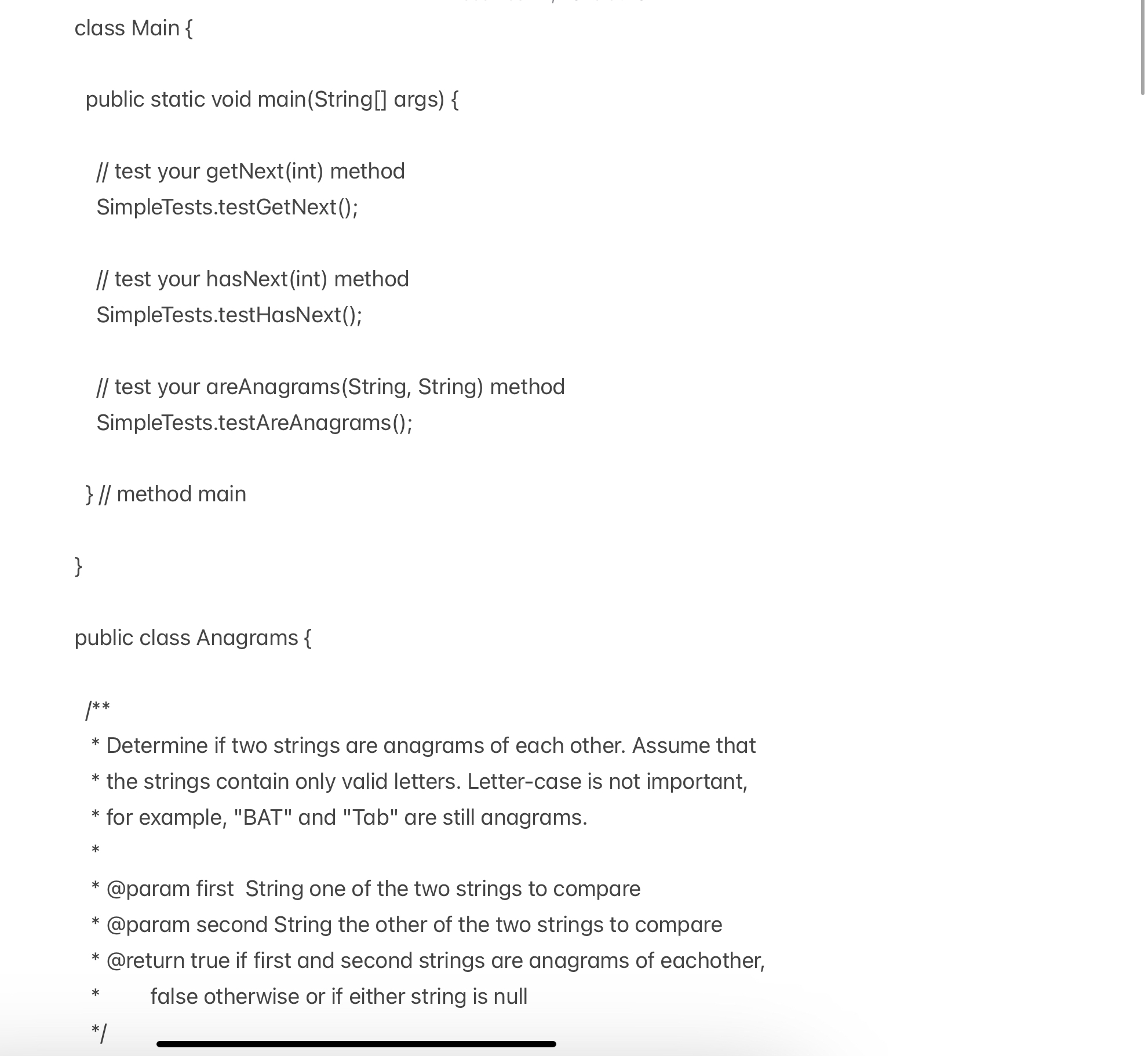 Solved class Main \{ public static void main(String[] args) | Chegg.com