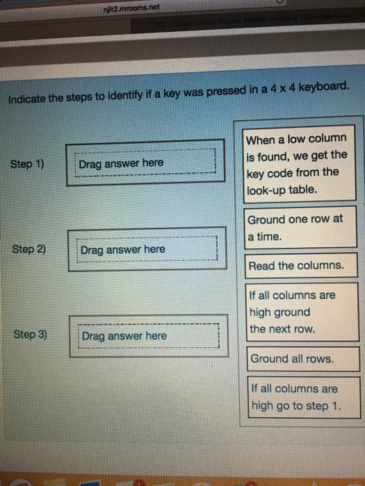Solved njit2.mrooms.net Indicate the steps to identify if a | Chegg.com
