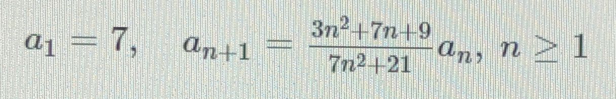 an is a recursive sequence, a) show that an series' | Chegg.com