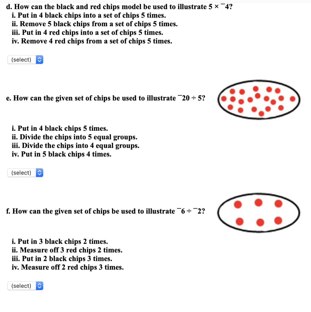 Solved d. How can the black and red chips model be used to | Chegg.com