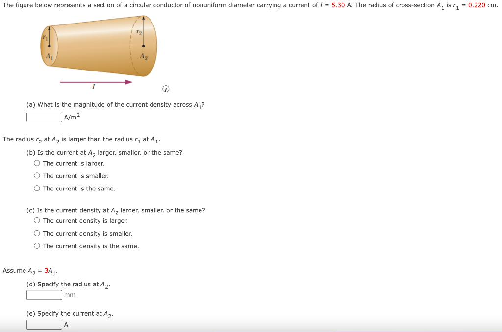 Solved The figure below represents a section of a circular | Chegg.com