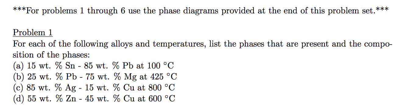Solved ***For problems 1 through 6 use the phase diagrams | Chegg.com