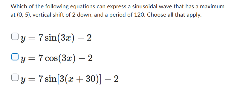 Solved code class="asciimath">Which of the following | Chegg.com