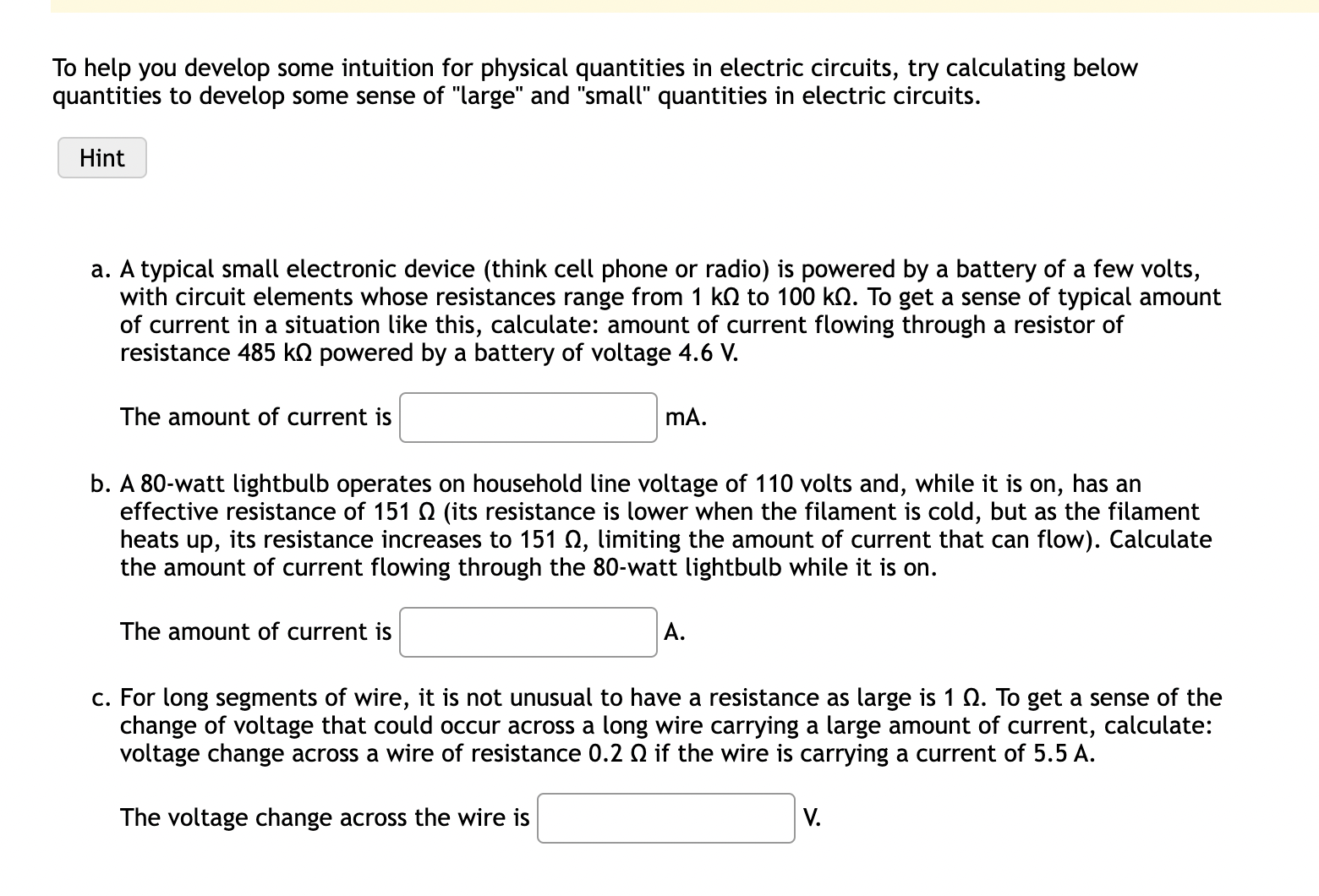 Solved To help you develop some intuition for physical | Chegg.com