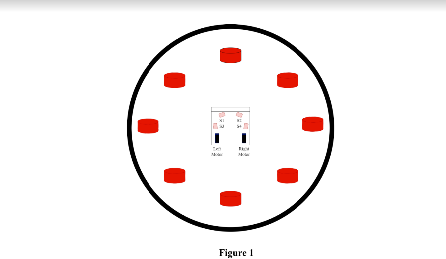 Solved Figure 1 shows a sumo robot and block at a sumo ring. | Chegg.com