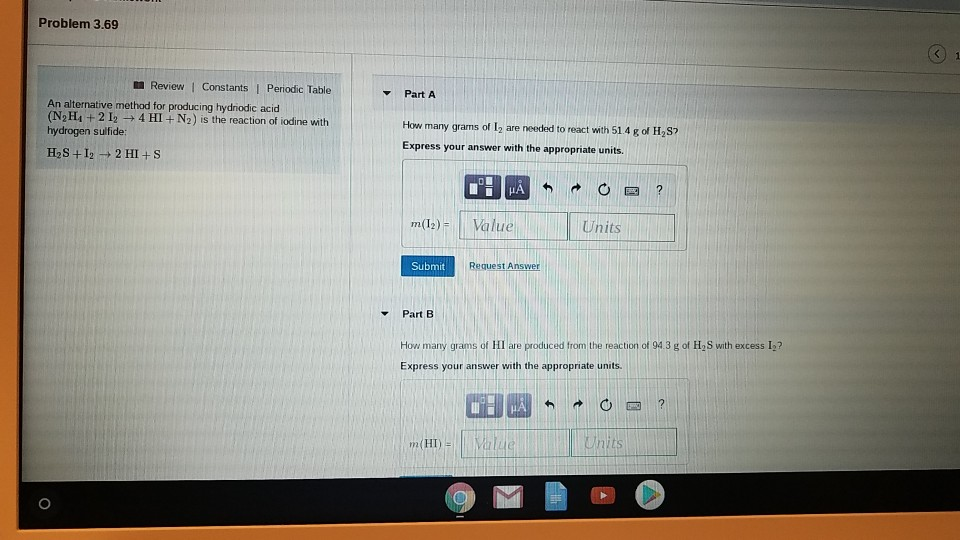 Solved Problem 3.69 Review 1 Constants l Periodic Table Part | Chegg.com