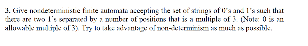 Solved 3. Give nondeterministic finite automata accepting | Chegg.com