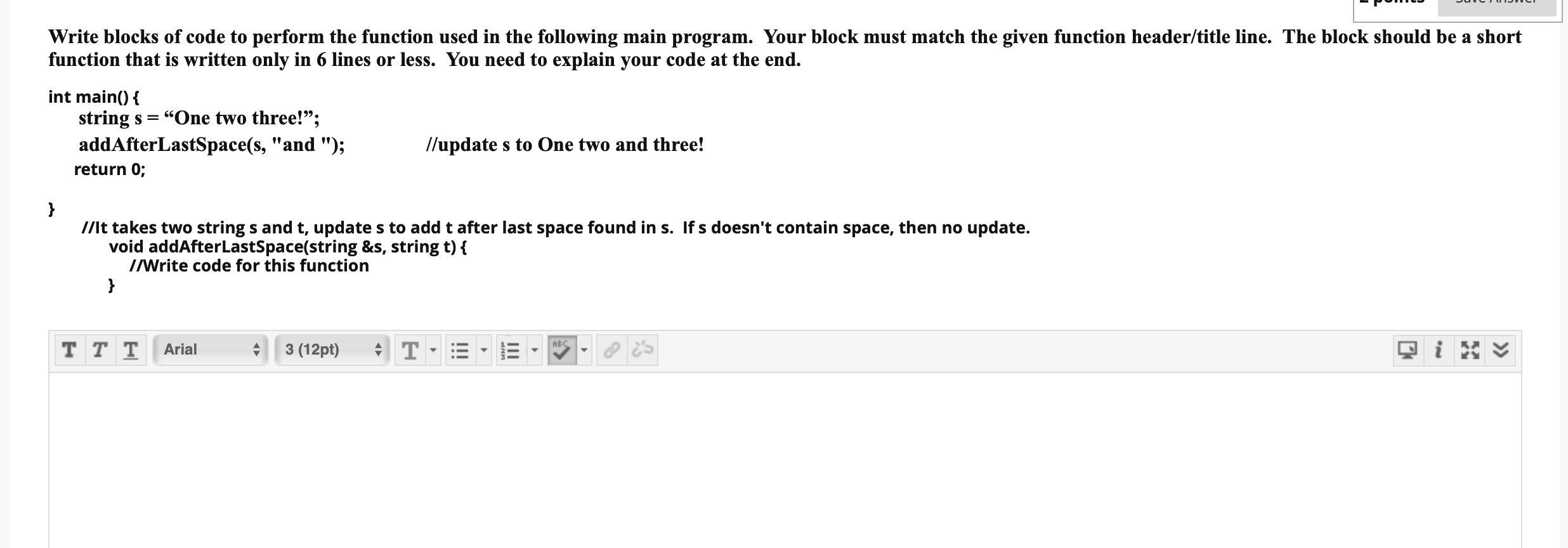 Write blocks of code to perform the function used in | Chegg.com