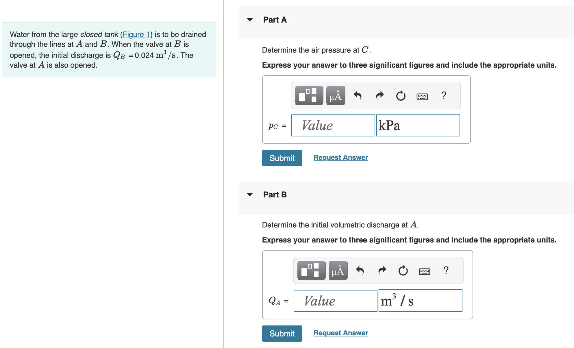 Solved \begin{tabular}{ll} Figure & 1 of 1 \\ \hline A water | Chegg.com