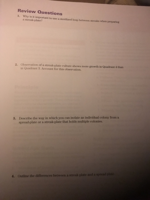 Solved Review Questions 1. Why is it important to use a | Chegg.com