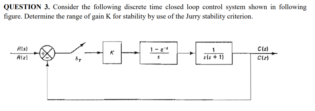 Solved QUESTION 3. Consider the following discrete time | Chegg.com