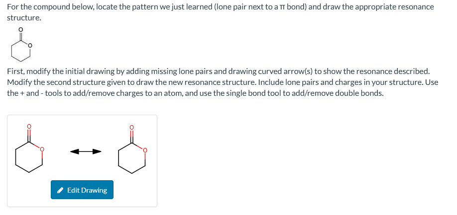 Solved For the compound below, locate the pattern we just | Chegg.com