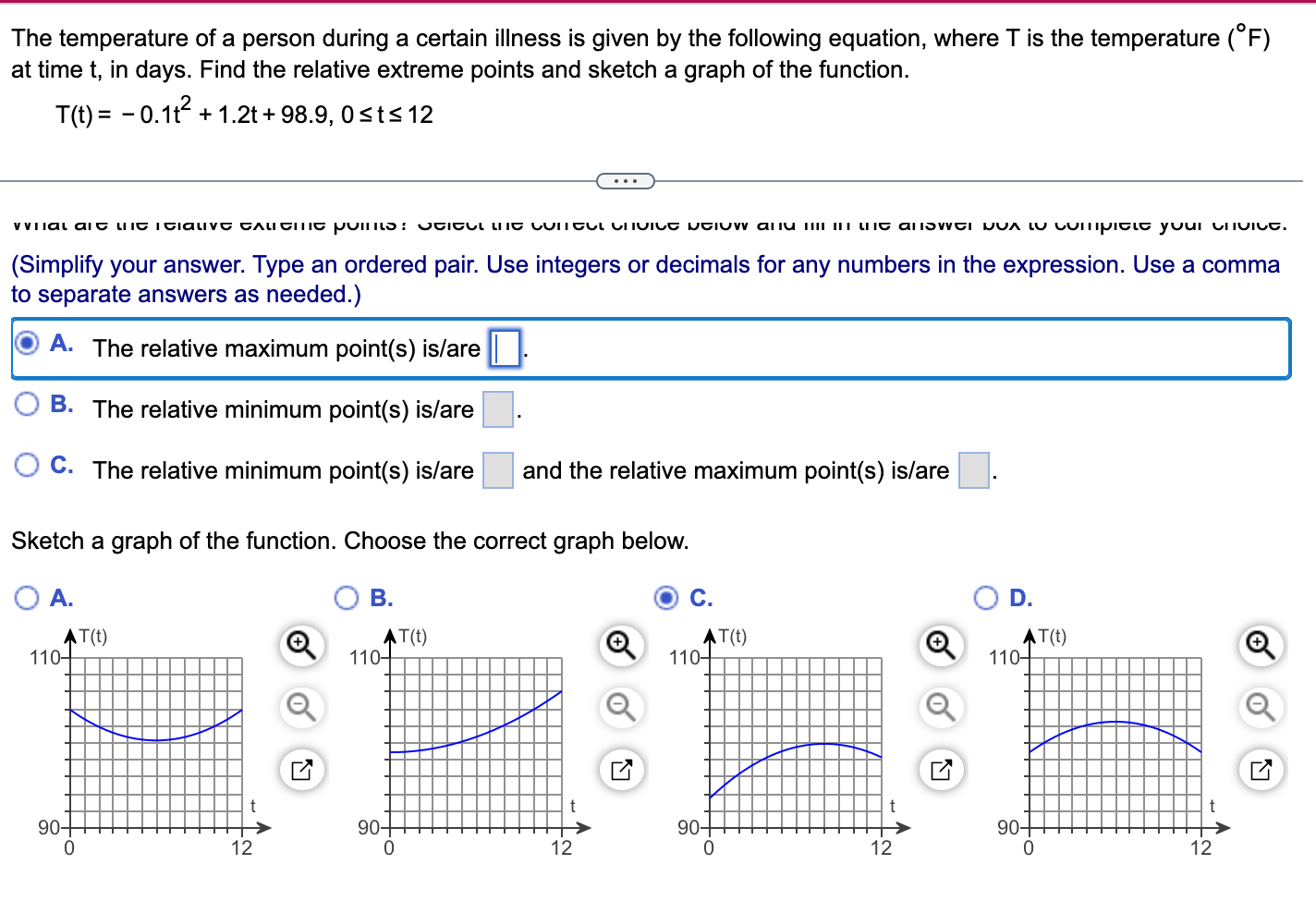 Solved The temperature of a person during a certain illness | Chegg.com