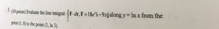 Solved Evaluate the line integral integral_C F middot dr, F | Chegg.com